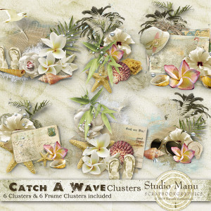 New Summer Collection: Catch A Wave + Freebies – Digital Scrapbooking