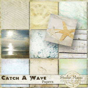 New Summer Collection: Catch A Wave + Freebies – Digital Scrapbooking
